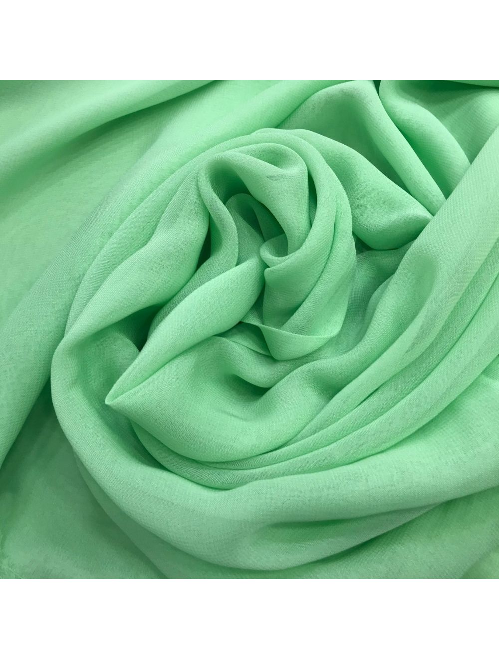 Pista Green Viscose Georgette Fabric Saroj Fabrics